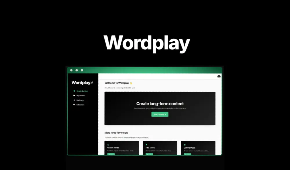Wordplay Lifetime Deal - AppsWorld