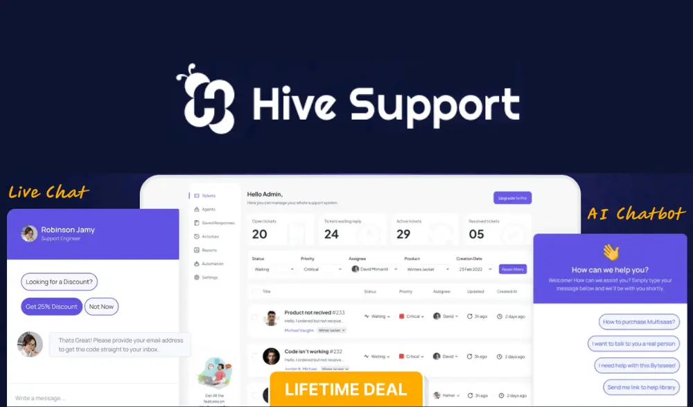 Hive Support Lifetime Deal - AppsWorld