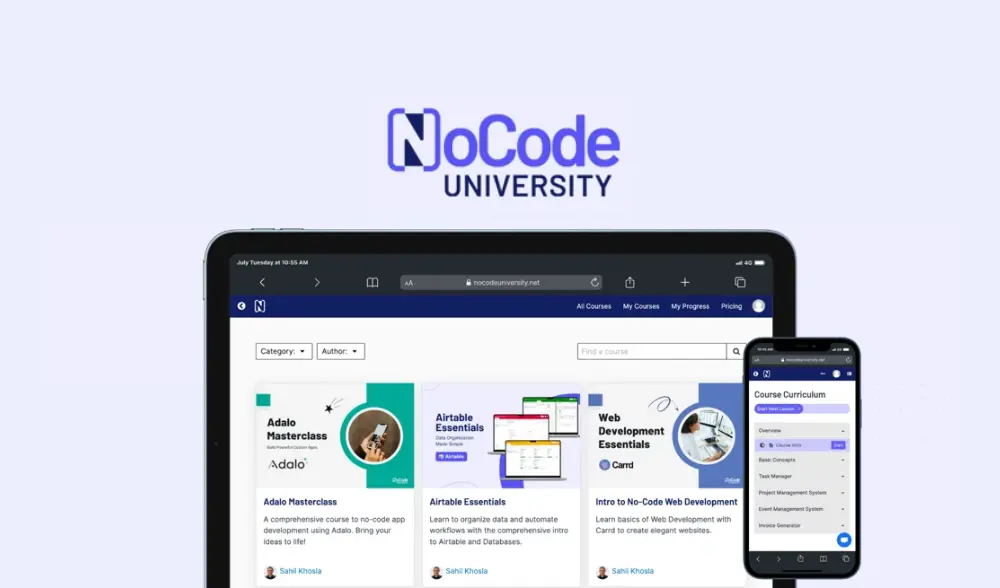 NoCode University Lifetime Deal - AppsWorld