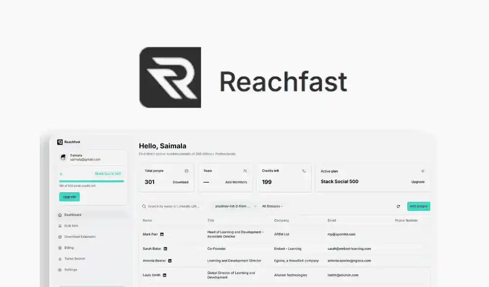 Reachfast Lifetime Deal - AppsWorld