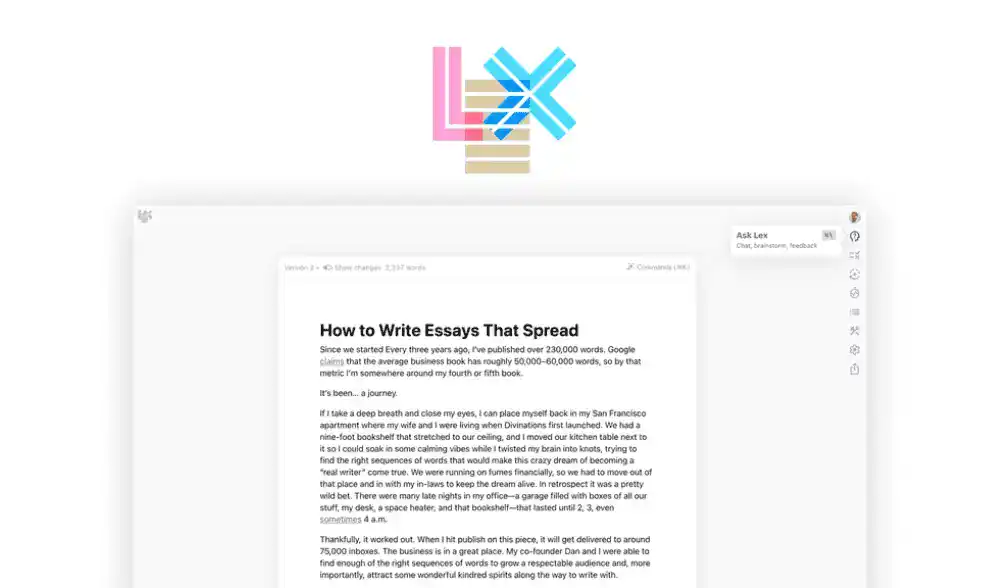 Lex Lifetime Deal - Write better and collaborate faster